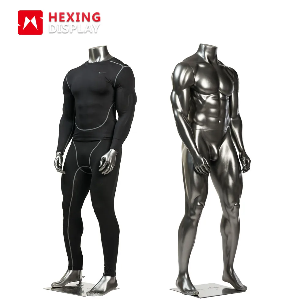 Big Muscle Headless Realistic Male Mannequin for Display