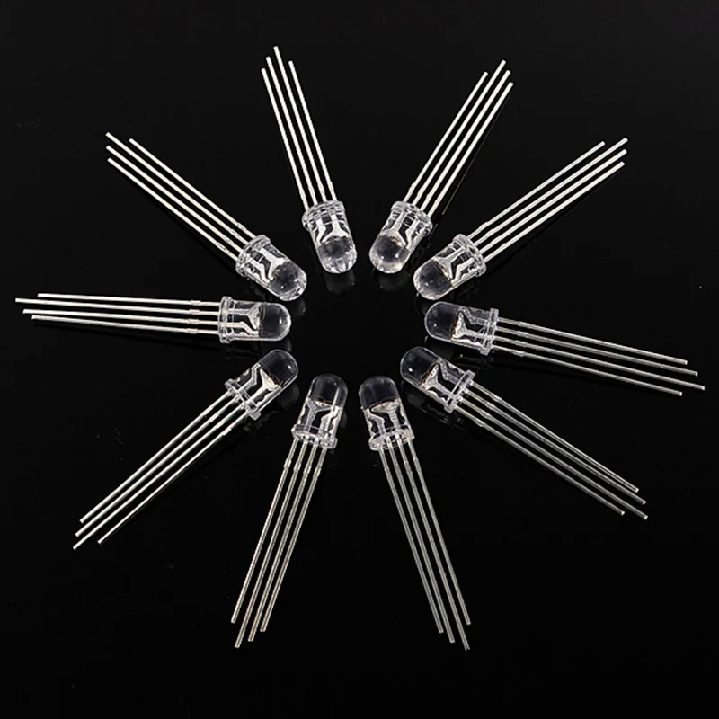 RGB LED Diodes 5mm Common Cathode - DIY Lighting Solutions
