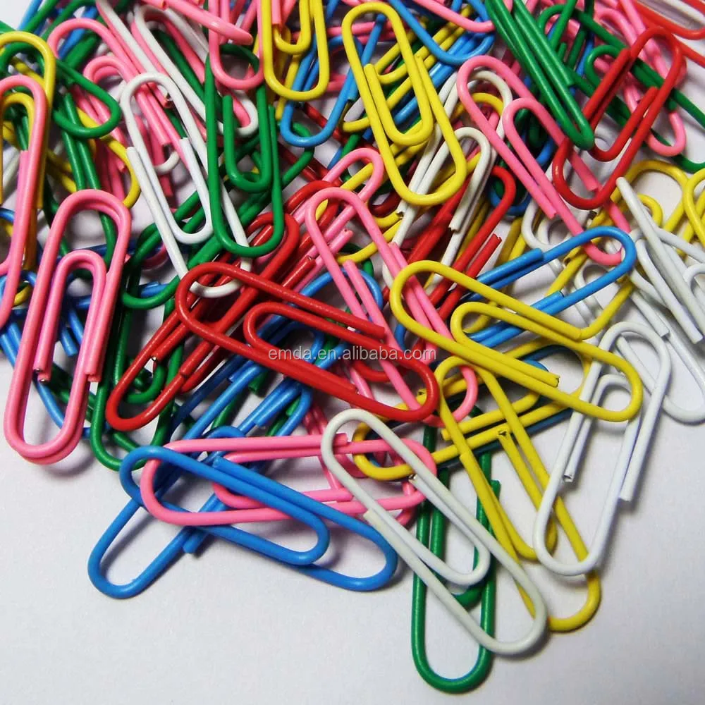 28mm in Standard - Metal Colored Desktop Paper Clips