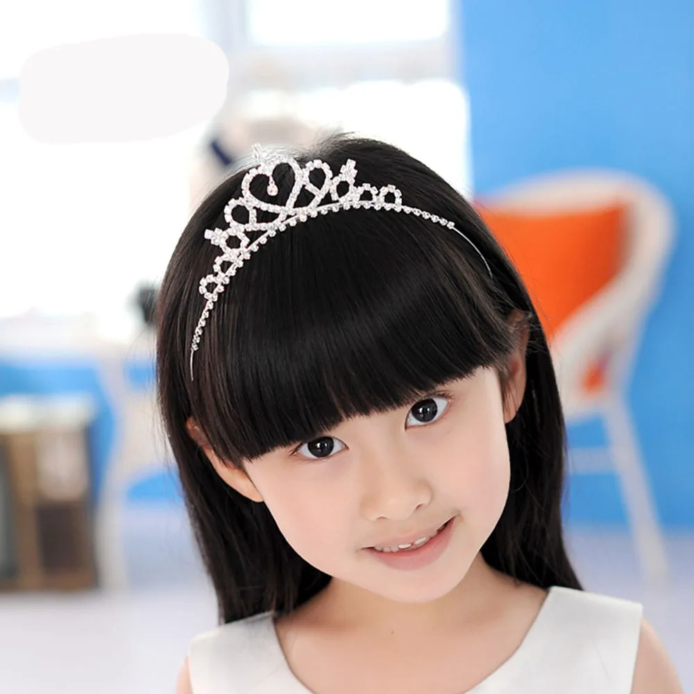 Korean Children Crown The Little Princess Diamond Head Band Head Hoop ...
