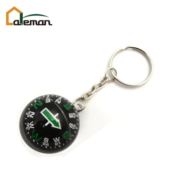 28mm Diameter Ball Shaped Compass With Keyring,Keychain Promotional ...
