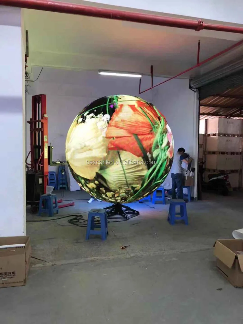 Full Color 360 Degree Ball LED Display - Video Sphere