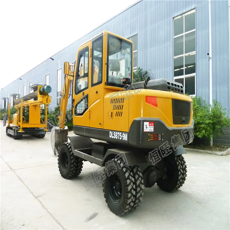 Mini Excavator with Wheel - Durable & Versatile Machine