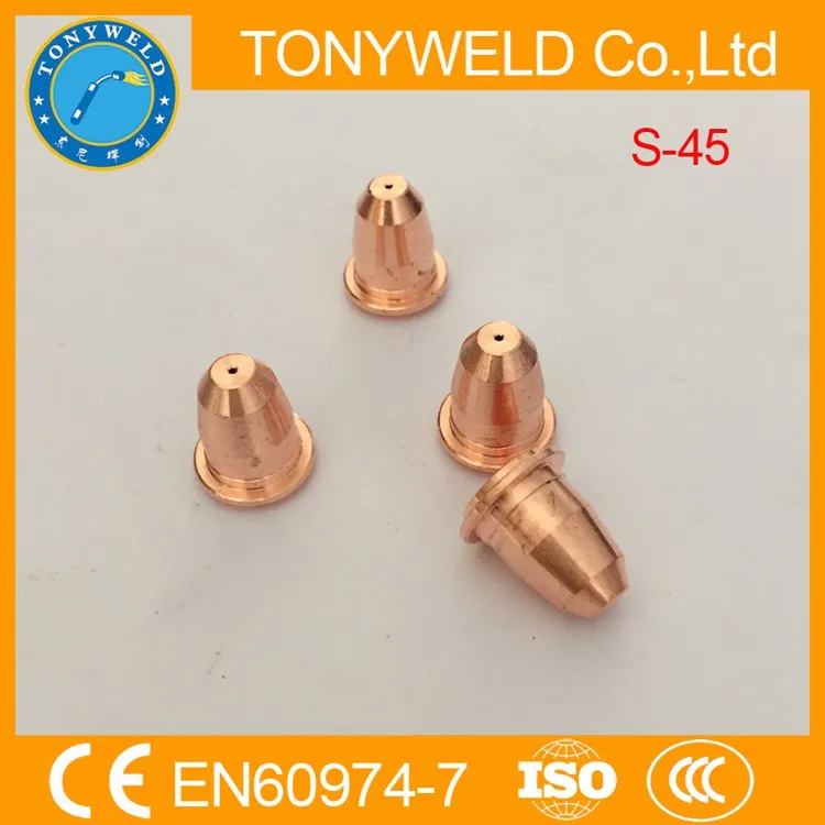 S45 Tip Plasma Torch Cutting Nozzle With Trafimet Type - Buy S45 Nozzle ...