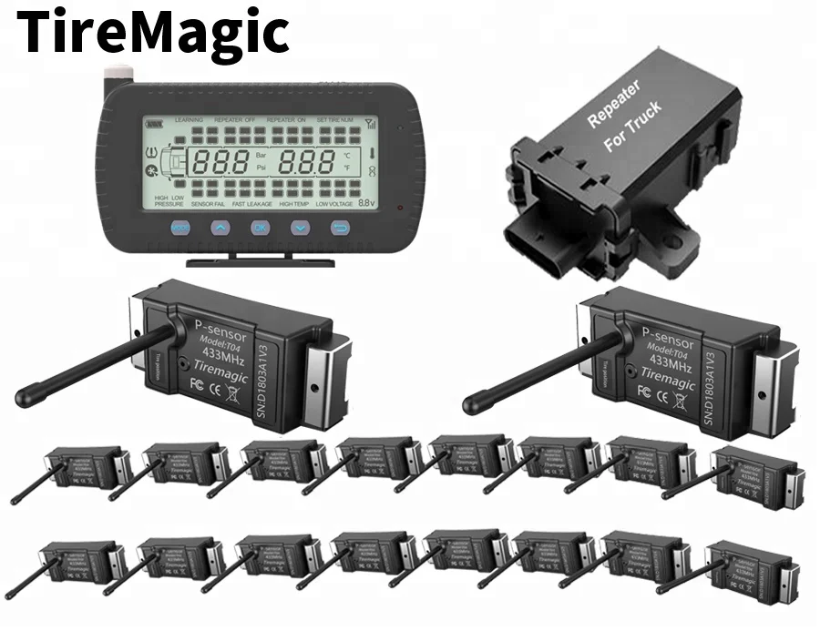 18 Wheel Internal Truck Tpms For Trucks Support Truck Trailer Tpms ...