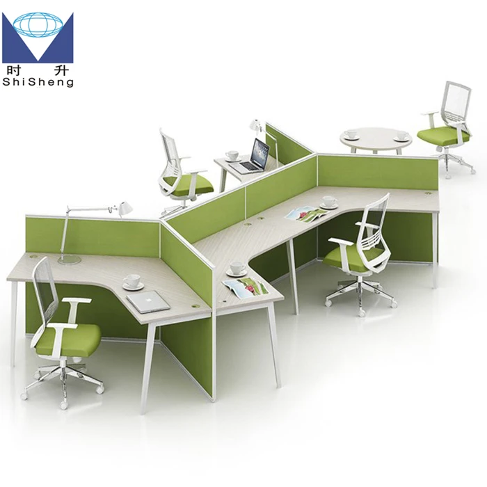 High Quality Mdf Office Cubicle With White Steel Frame - Buy High ...