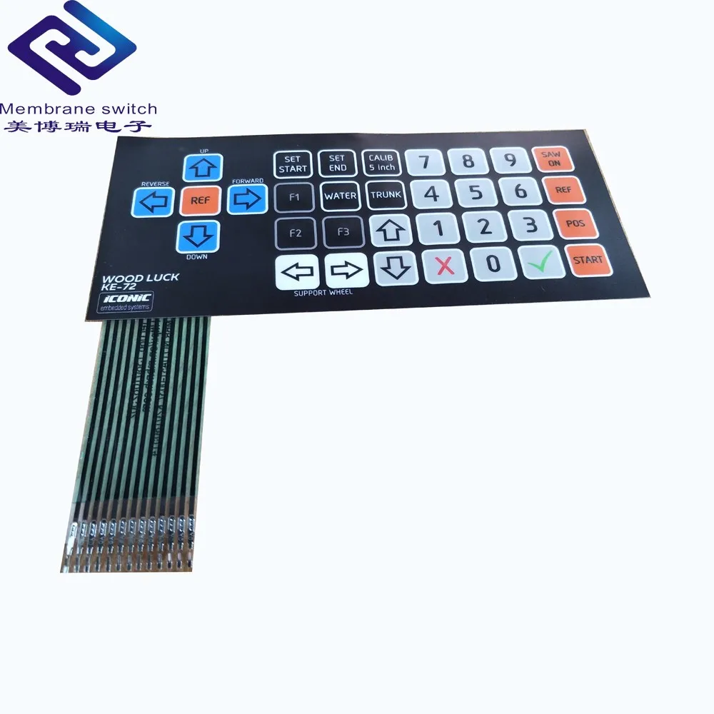 Pressure Sensitive Membrane Keypad Flat Type Membrane Switch - Buy ...