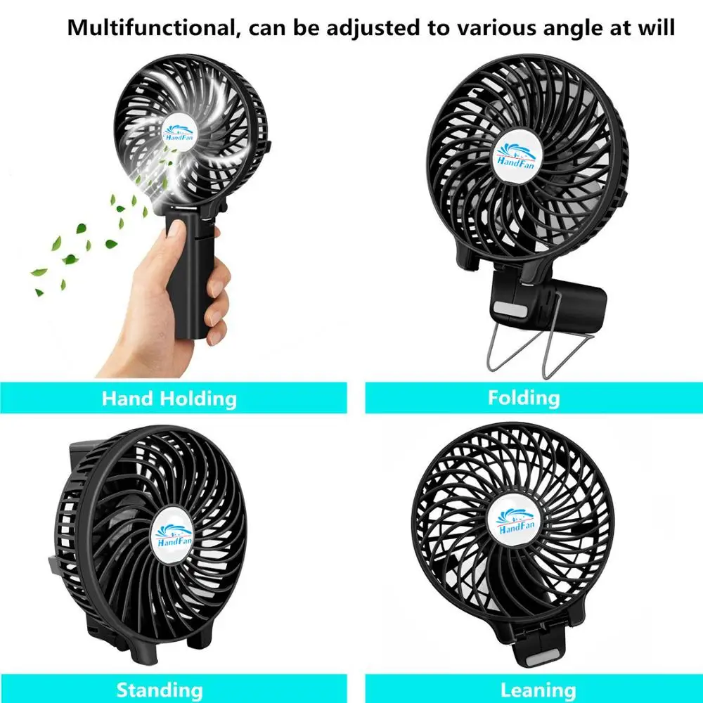 Mini Usb Rechargeable Battery Operated Electric Hand Fan With Ce Fcc ...