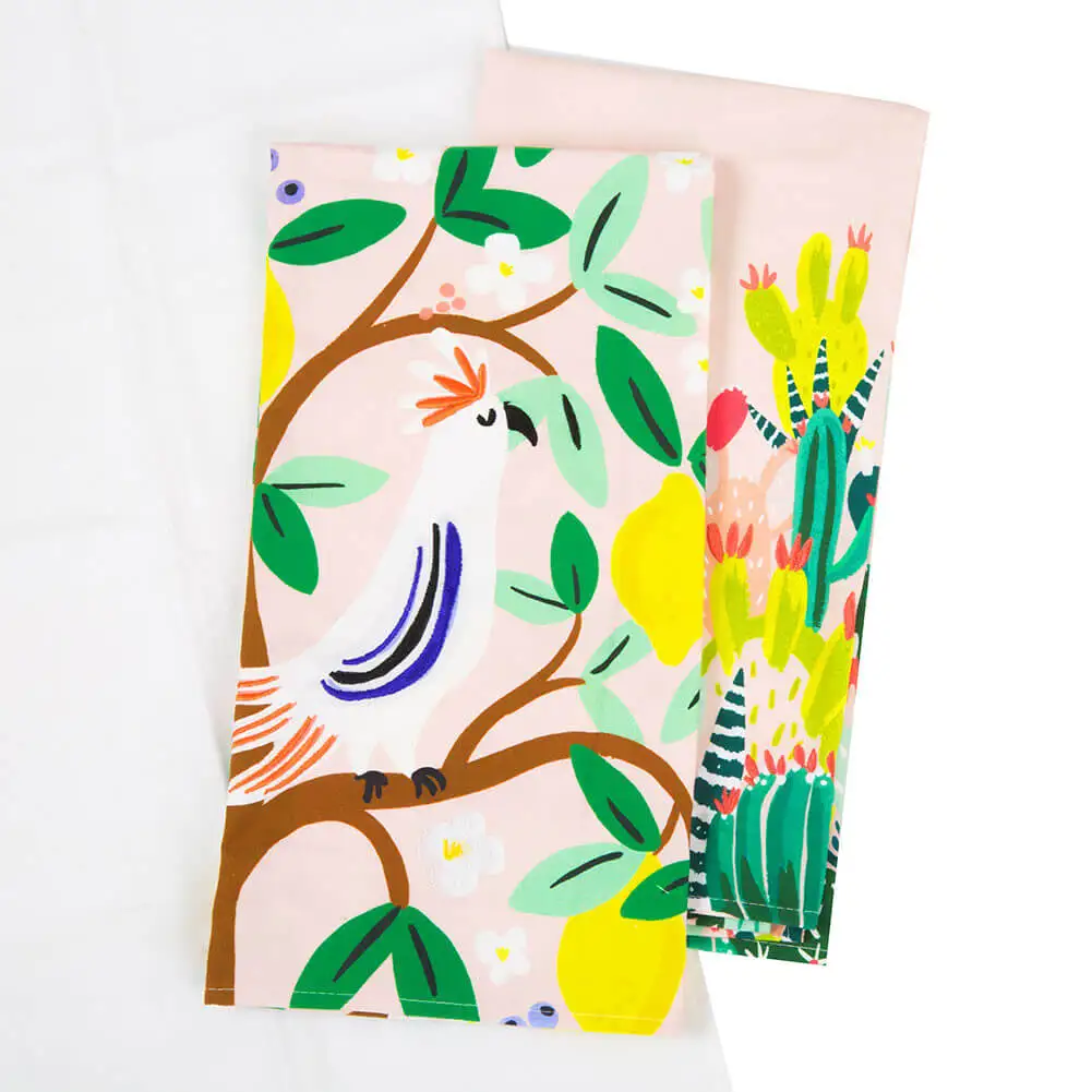 Hy Jacquard Peppertree Tea Towel Custom Belly Band Packaging - Buy ...