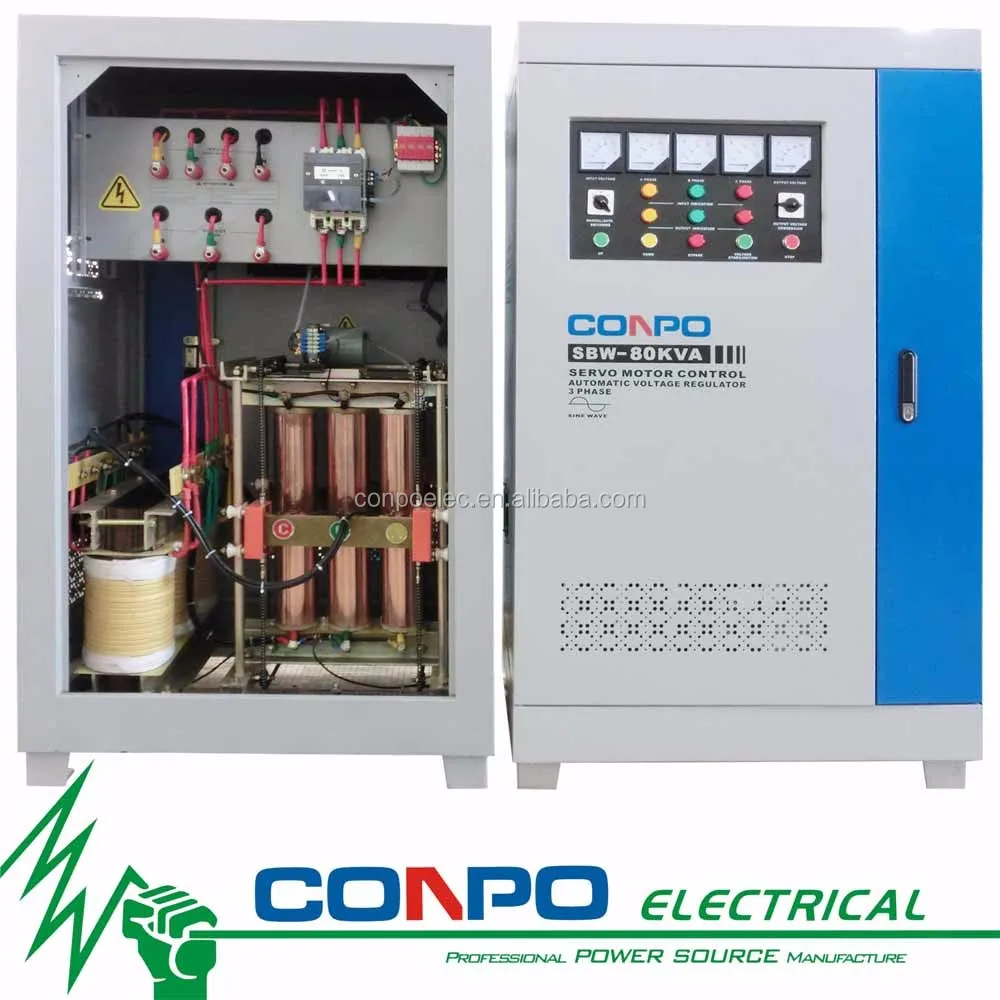 SBW-80KVA Servomotor Type 3phase AVR - Reliable Voltage Stabilizer