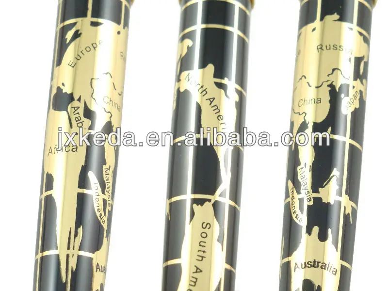 Personalized Metal Scratch World Map Pen - Promotional Gift