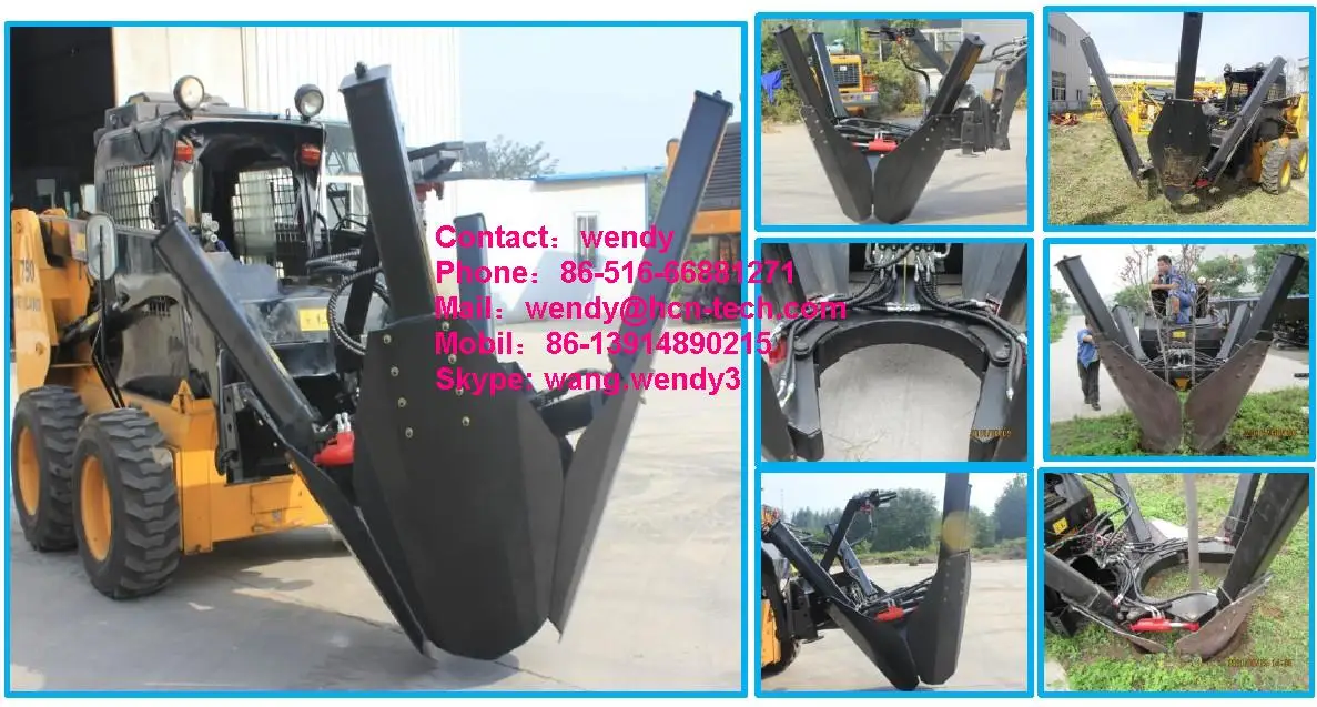 Hcn Wheel Loader New Big Tree Transplanter Spade For 5ton Wheel Loader ...