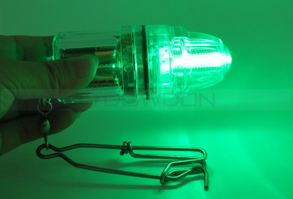 Attract Ocean Squid Shark with Green LED Fishing Bait Light
