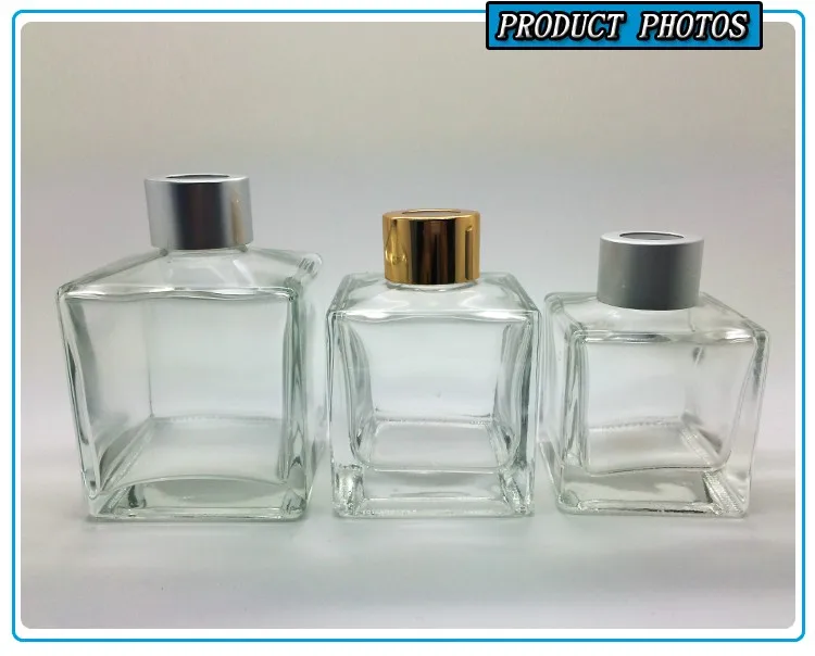 200ml Clear Square Reed Diffuser Bottle for Aroma Fragrance