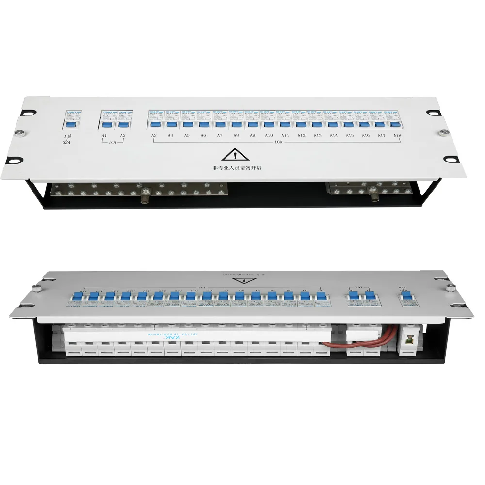 18 Channels 32a Electrical Dc Pdu 19 Power Distribution Box Unit ...