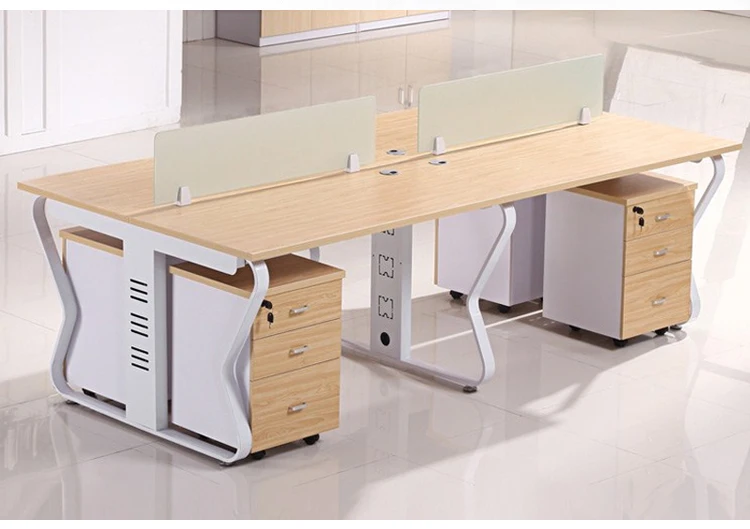 Simple Design Modern Office Table for 6 People Workstation