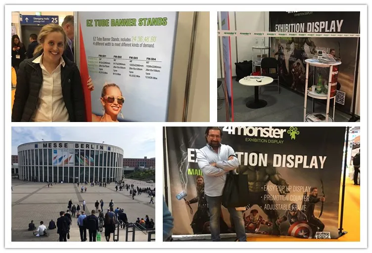 Custom Portable Aluminum Trade Show Display Racks & Exhibition Shelving Odm