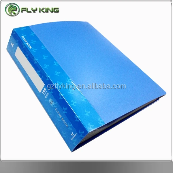 A4 Pp Clear Transparent Refillable Display Pocket File Folder ...