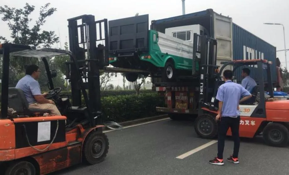 Electric Self-loading Hydraulic Tipping Garbage Truck Trash Automatic ...