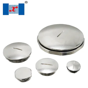 M25 Screw Cover Caps Stainless Steel Ss304 Metal Blind Plug For Cable ...