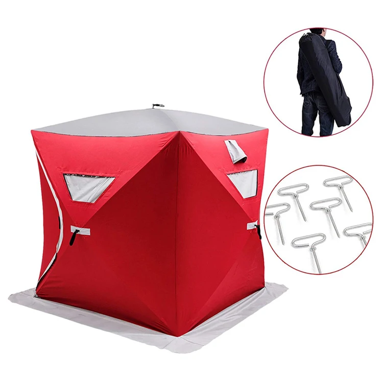 Camping Equipment Outdoor Portable Pop Up Fish Shelter Cube Winter Ice ...