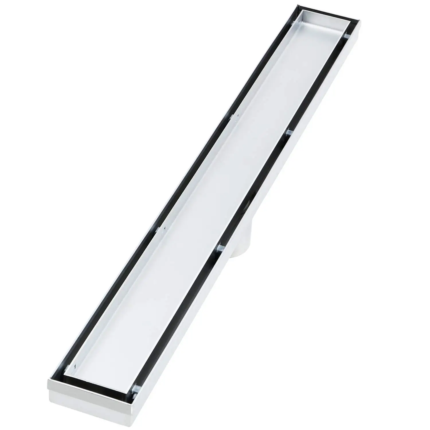 Stainless Steel Invisible Shower Drain Shower Channel Linear Bathroom ...