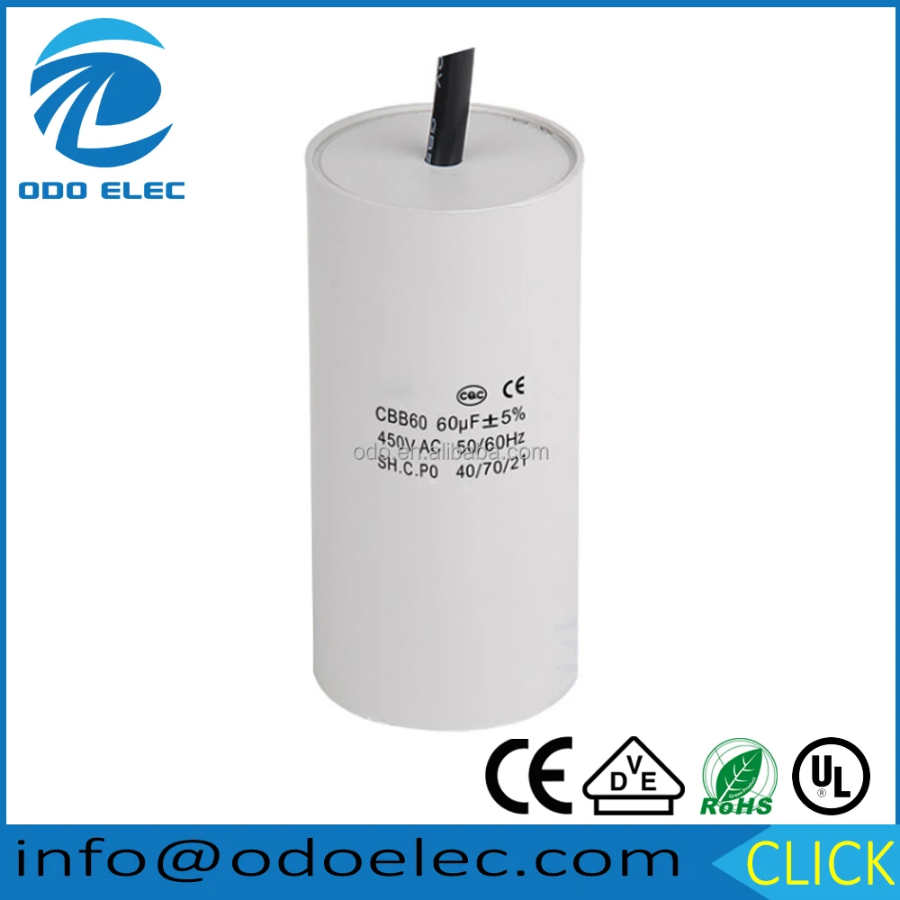 CBB60 AC 250VAC 80uf Motor Capacitor tillescenter Industrial Electrical ...