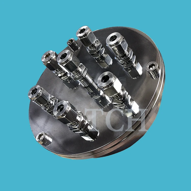 One End Closed Quartz Tube Vacuum Sealing Assembly Flange With Kf40 ...