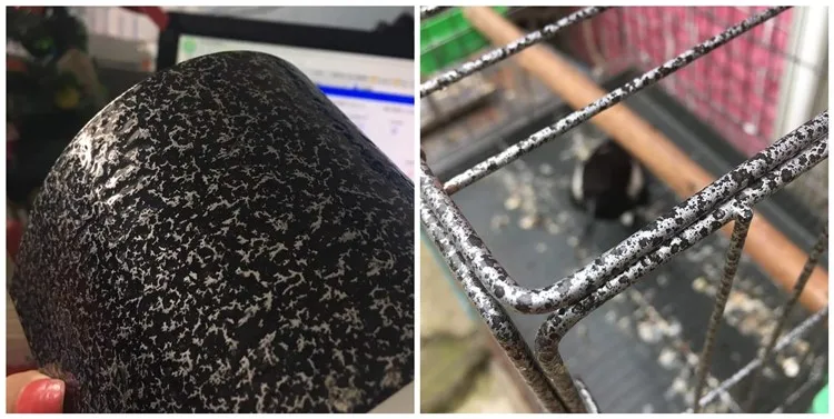Black Hammertone Epoxy Polyester Texture Powder Coating