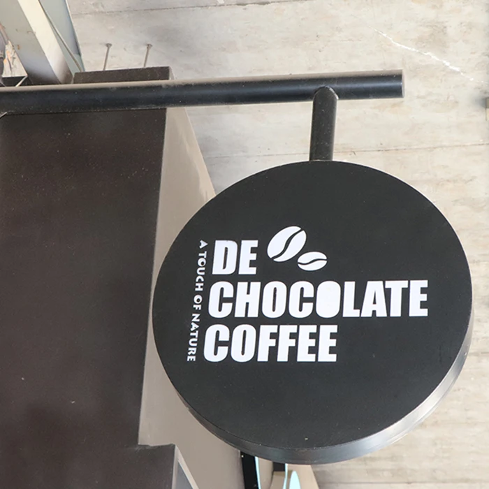 Custom Acrylic LED Round Double Sided Light Box Signs