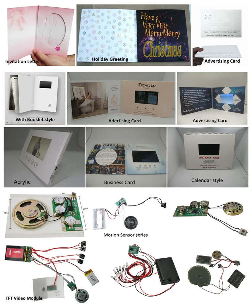Custom Lcd Screen Display Invitation Brochure Video Player Mailable 3d ...