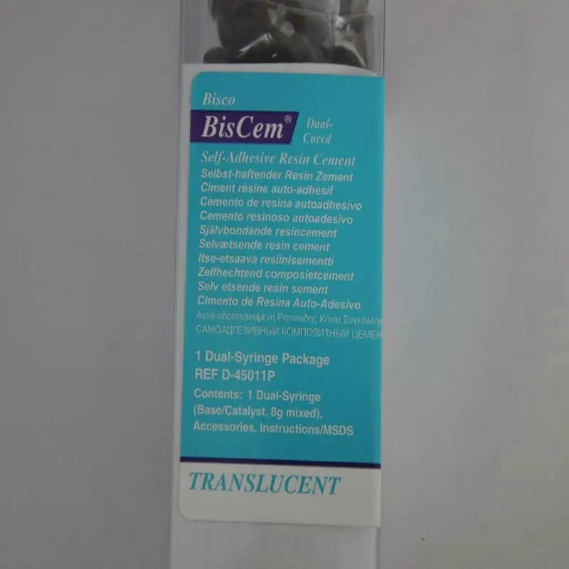 Dental Material Bisco Biscem Dual-cured Self-adhesive Resin Cement ...