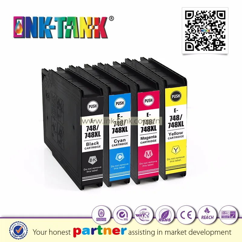 748 / 748xl Compatible Ink Cartridge For Epson Workforce Pro Wf-6090 Wf ...