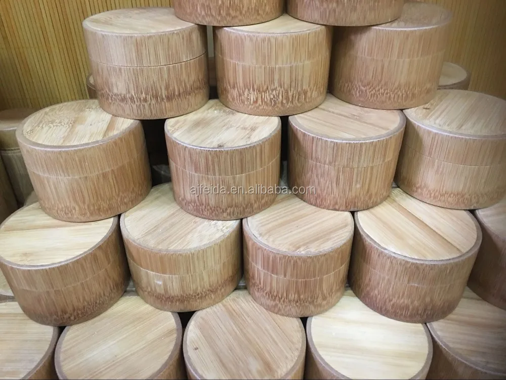 Fd-natural Bamboo Storage Tube Bamboo Craft Stick Container Spices ...