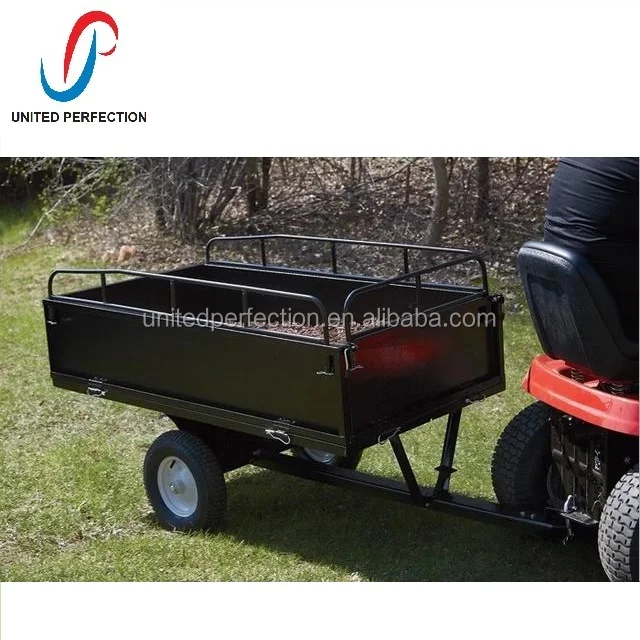 545KG ATV Ride-on Mower with Dump Cart for Garden Use