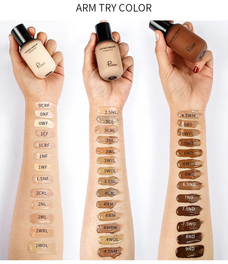 Pudaier Liquid Foundation - All Skin Types, Full Coverage
