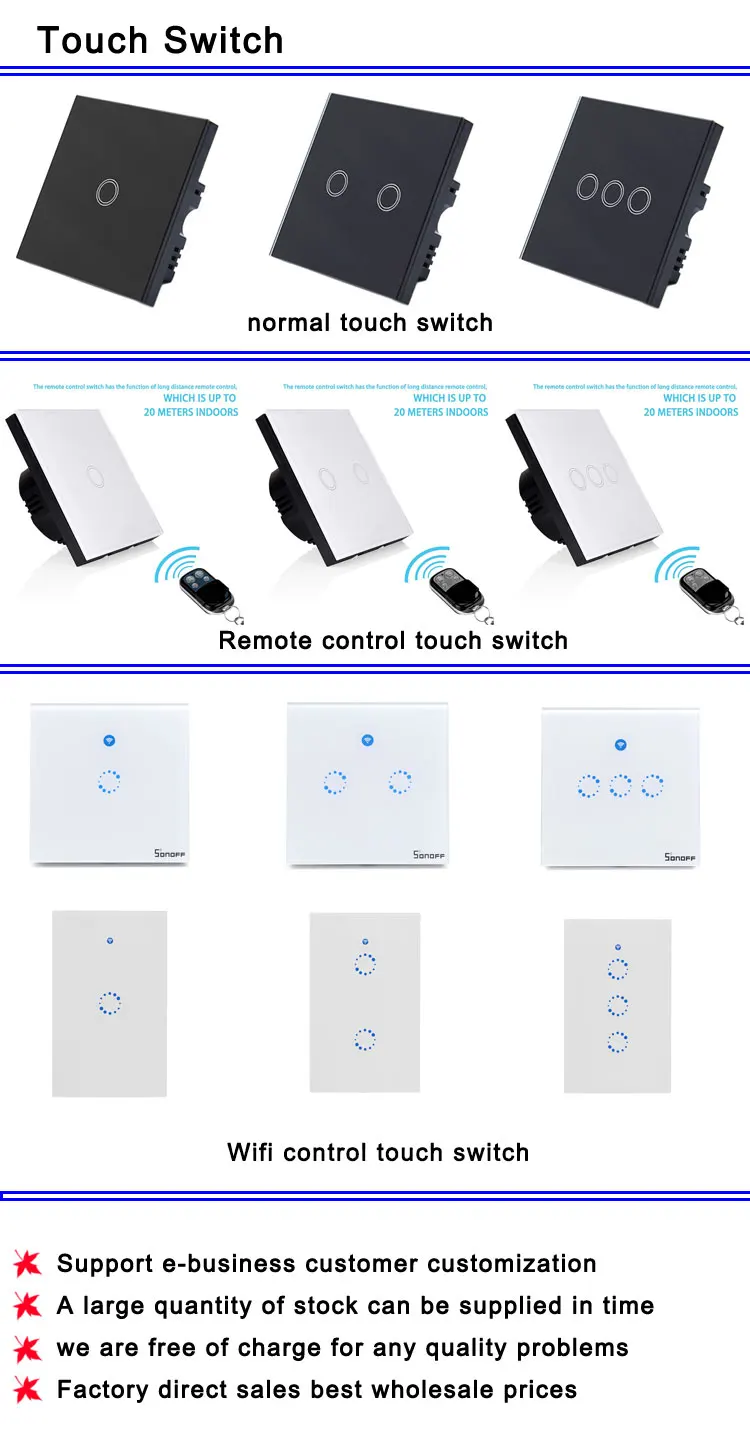 Trending Products 2018 Usa Auto Switch Smart Touch Switch 2 Way Led ...