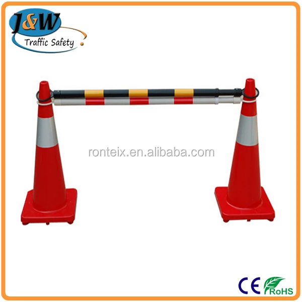 New Products Pvc Reflective Cone Bar / Traffic Cone Bars / Retractable ...