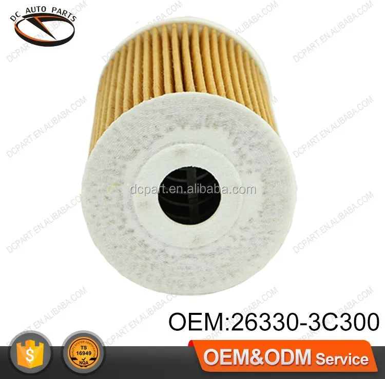 Auto Parts Car Oil Filter For Kia Korean Cars Oem 26330-3c300 ...