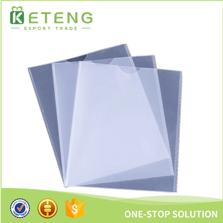 Promotional Popular Product A4 Size Pp Plastic L Shape Soft Cover Clear ...