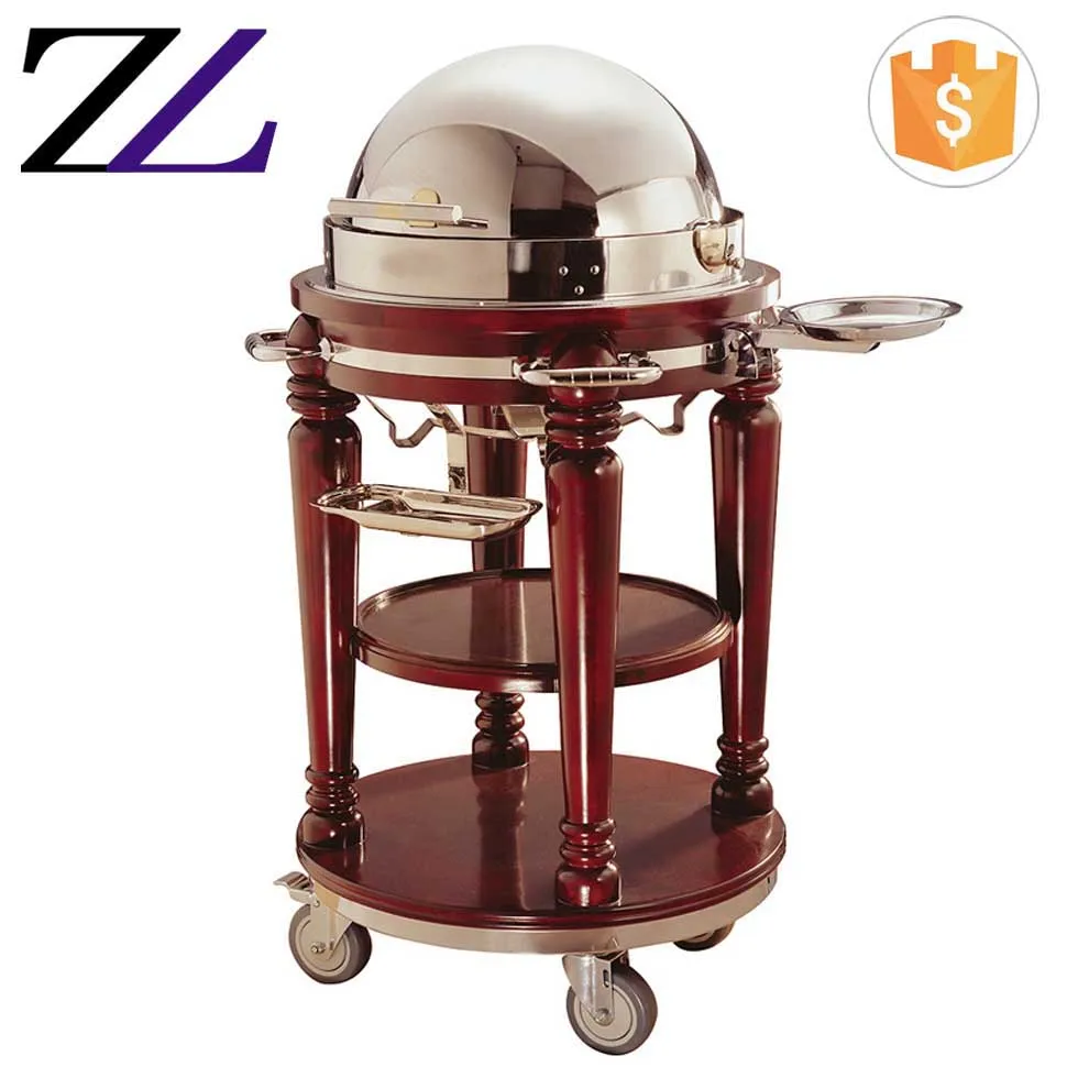 Luxury Electric Food Warmer Trolley with Wheels for Hotel & Restaurant ...
