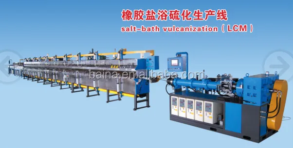 Foam Rubber Making 90(20d) Extruder Salt-bath Curing Rubber Salt Bath ...