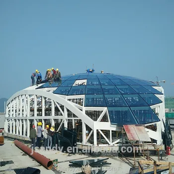 Metal Roof Skylight With Steel Space Frame Structure For Office ...