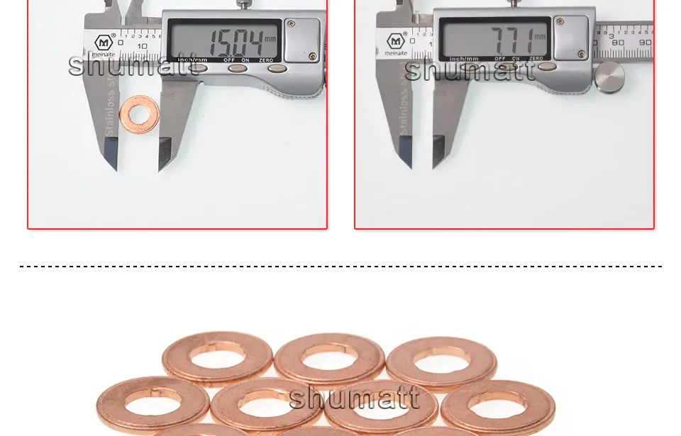 Diesel Heat Shield Gasket Copper Washer Injector F00rj01453 For ...