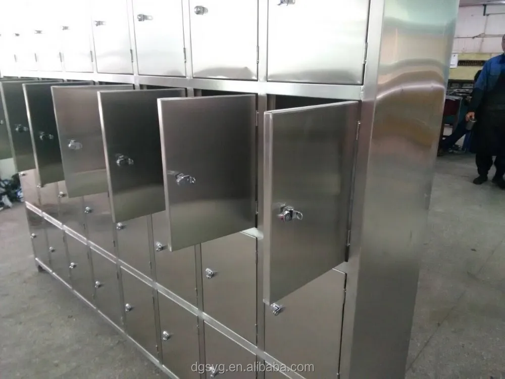 40 Door Stainless Steel Changing Room Lockers For Clean Room Or ...