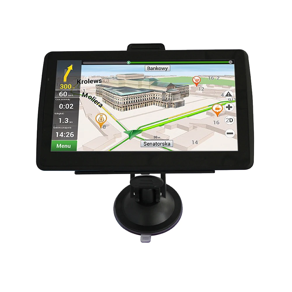 Built In 8gb Free Pnd Map 7inch Wince Portable Car Gps Navigator - Buy ...