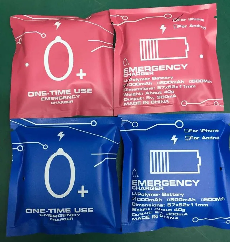 Awc915 One Time Use Emergency Power Bank 1000 Mah Power Bank Emergency ...