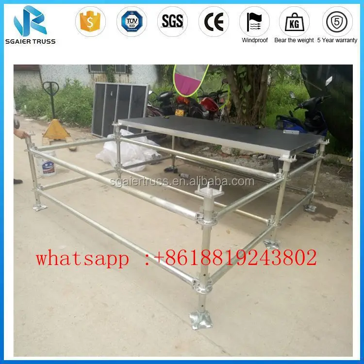 Aluminum Steel Layer Scaffold Stages Portable Rolling Drum Aluminum ...