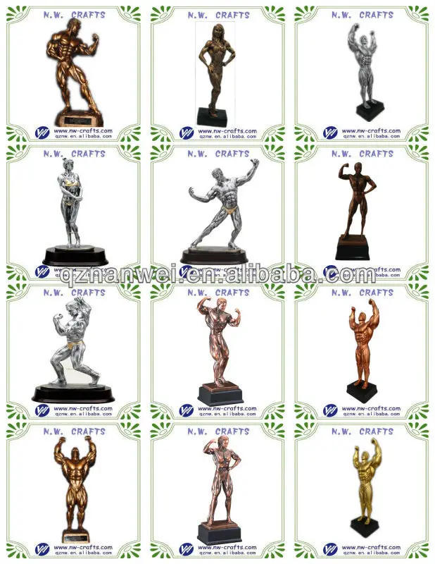 Hot Male Bodybuilding Resin Sport Statue Figure Souvenir Award - Buy ...