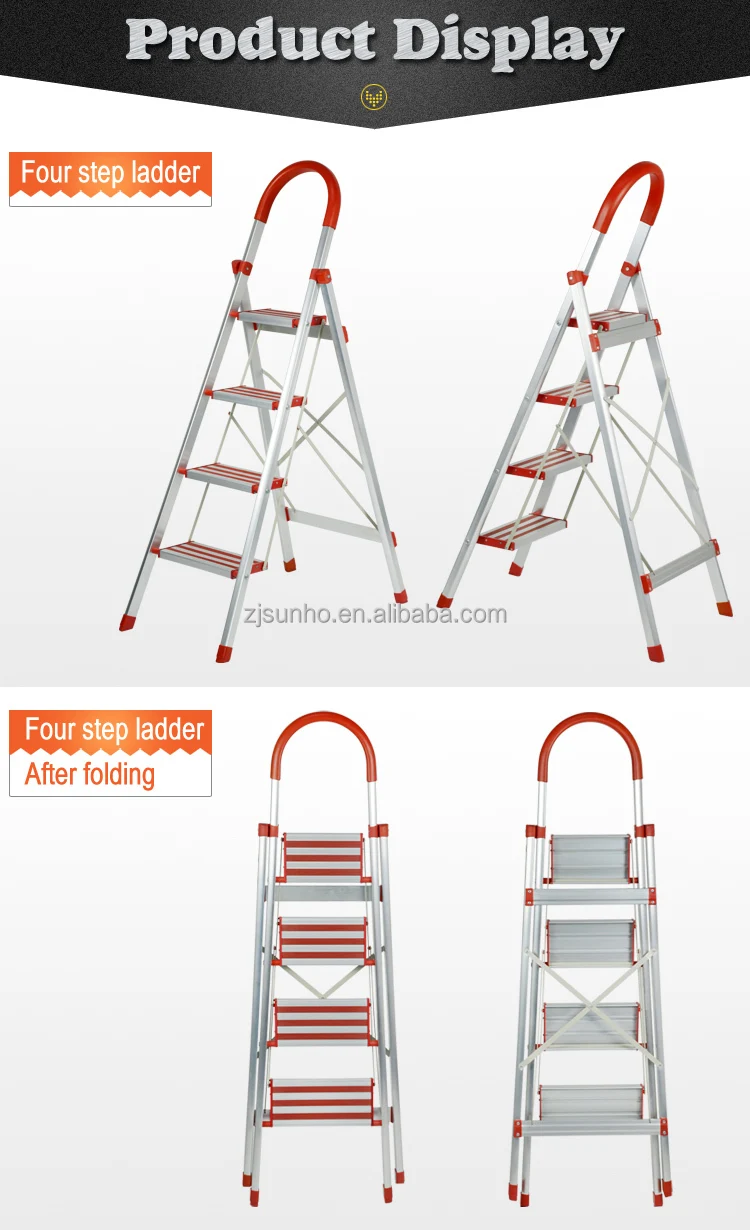 Household Extension Adjustable Aluminum Ladder - Buy Aluminum Cat ...
